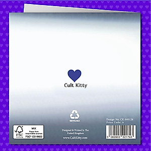 Cult Kitty - Size Matters - Rude Birthday Card for Women - Funny Birthday Card for Women - Humorous, Naughty Birthday Card for Her: Wife, Sister, Mom & Best Friend