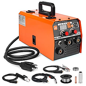 Welder 2 in 1 MIG/ARC Welding Machine Flux Core 220V 140Amp Dual Voltage IGBT Inverter Wire Welder Portable No Gas Detachable Welder