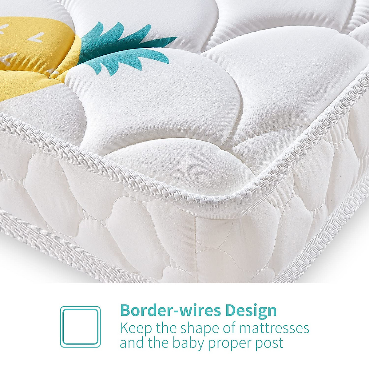 Tiankehan Crib and Toddler Mattress - 52" x 27.6" x 5" - Breathable - Firm - Standard Size Baby Mattress for Crib and Toddler Bed - Premium Foam Baby Crib Mattress - Toddler Mattress for Toddler Bed…