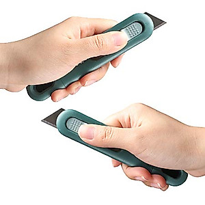 Nova Disposable Safety Knife, Utility Knife, Box Cutter, Fixed Compact Cut, Ambidextrous Feature, Ideal for Food Industry, Warehouse, for Cutting Boxes, Cartons, Packing. (3 Pack)