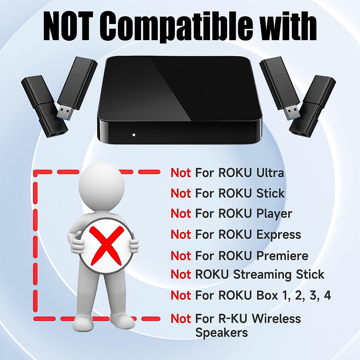 New Universal TV Remote Control for Roku TV, for TCL/Hisense/Sharp/Philibs/Onn/Element/Insignia Roku TV with Soft Case (NOT for Roku Stick or Box) (Pack of 2)