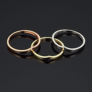 KoolJewelry 14k Yellow Gold 3.25mm Chevron Midi Knuckle Thumb Stackable Ring (size 8)