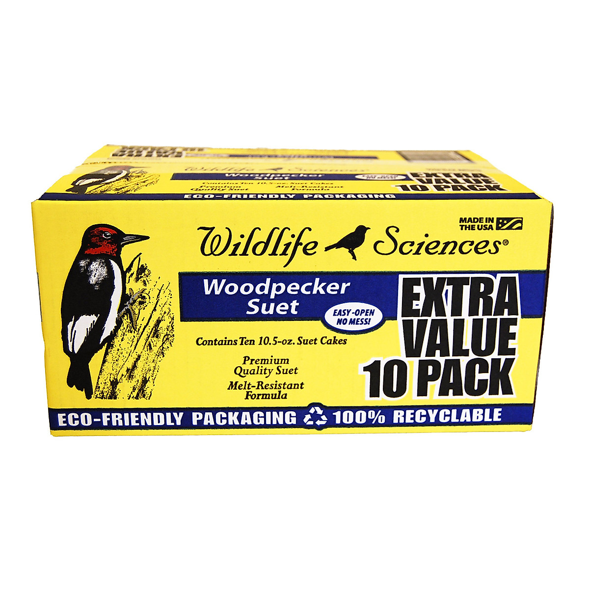 Woodpecker Suet Cake 10 Pack for Wild Birds