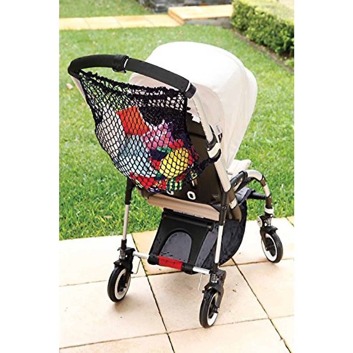 Dreambaby Strollerbuddy Stroller Net Bag - Pushchair & Pram Mesh Net Storage Bag Organizer -Black - Model F235