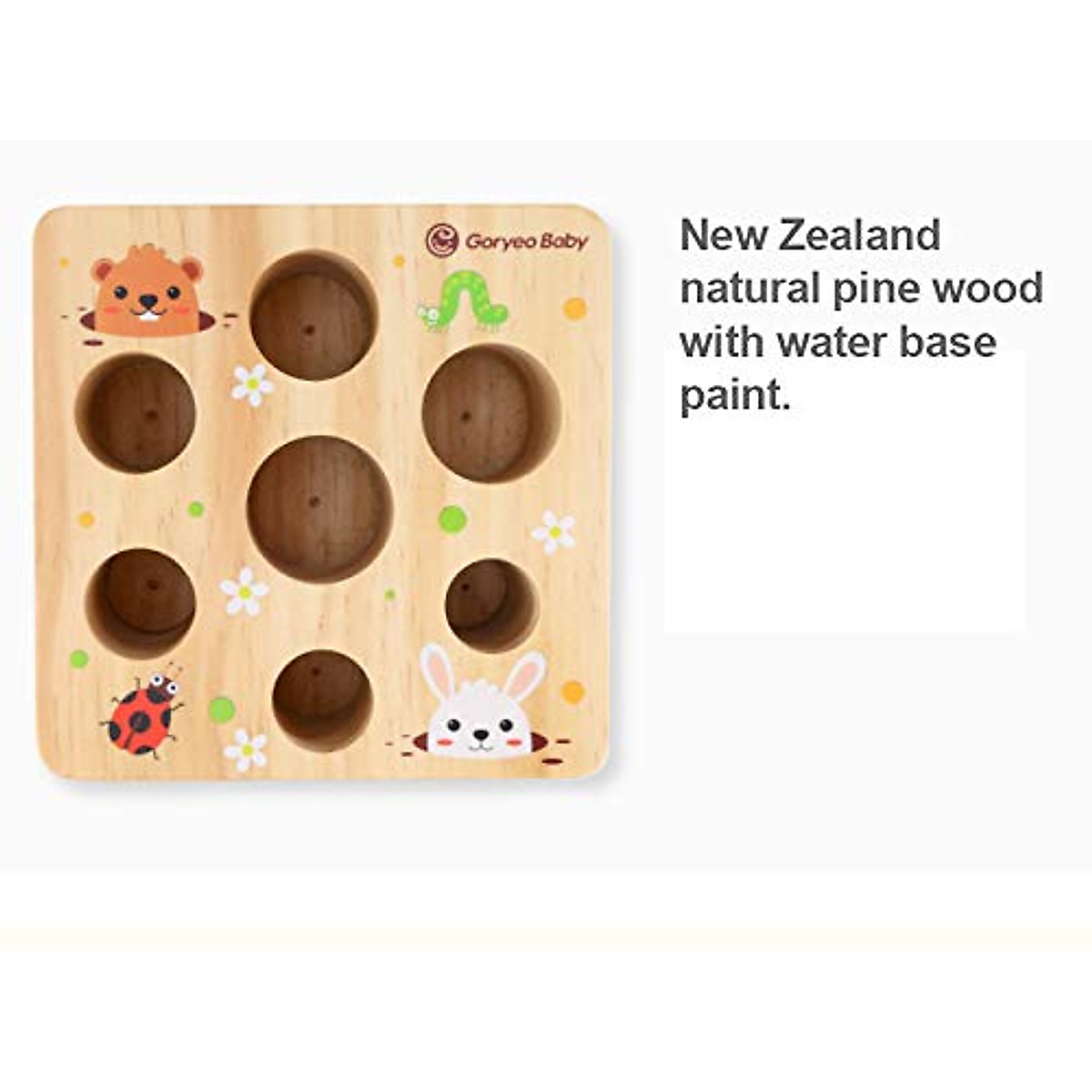 Ancaixin Montessori Toys for Babies 6-12 Months, Wooden Toys for 1 Year Old Boys and Girls, Educational Carrot Harvest Toy for Toddlers, Shape Sorting Matching Puzzle, Developmental Birthday Gifts