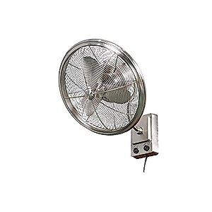Home Decorators Collection Bentley II 18 in. Oscillating Brushed Nickel Wall Fan