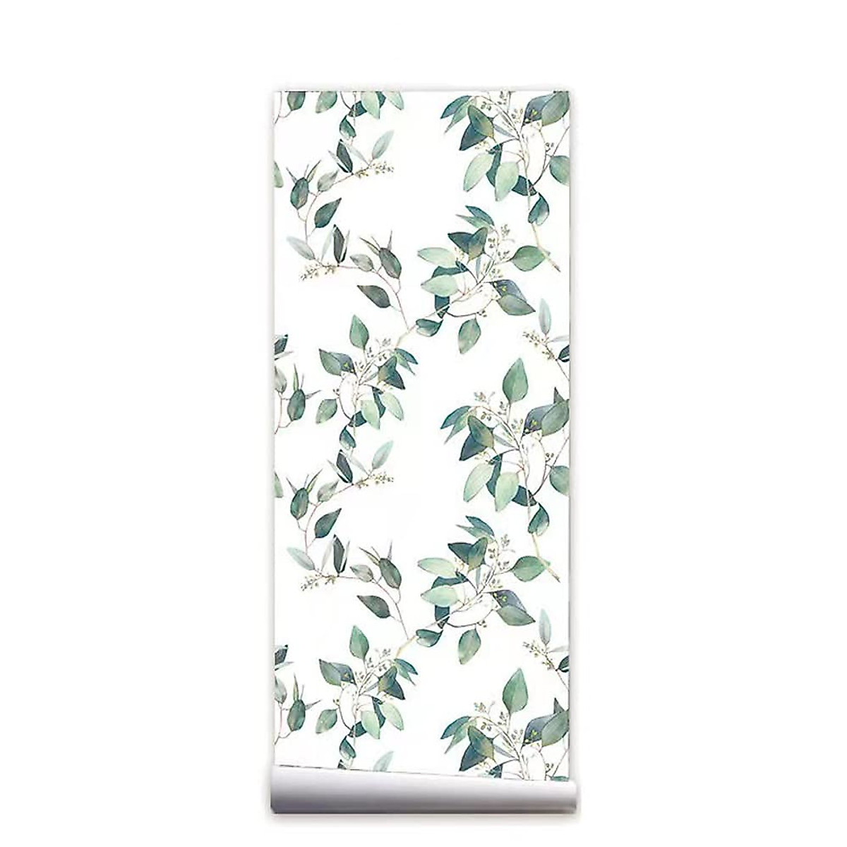 Large Leaf Rue Self Adhesive Wallpaper Removable Drawer Liner for Kitchen Shelf Liner Kitchen Cabinet Vinyl Wall Decal 45cm x 3m