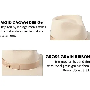 Lack of Color Women's Rancher Fedora Hat (Ivory, Small (55 cm))