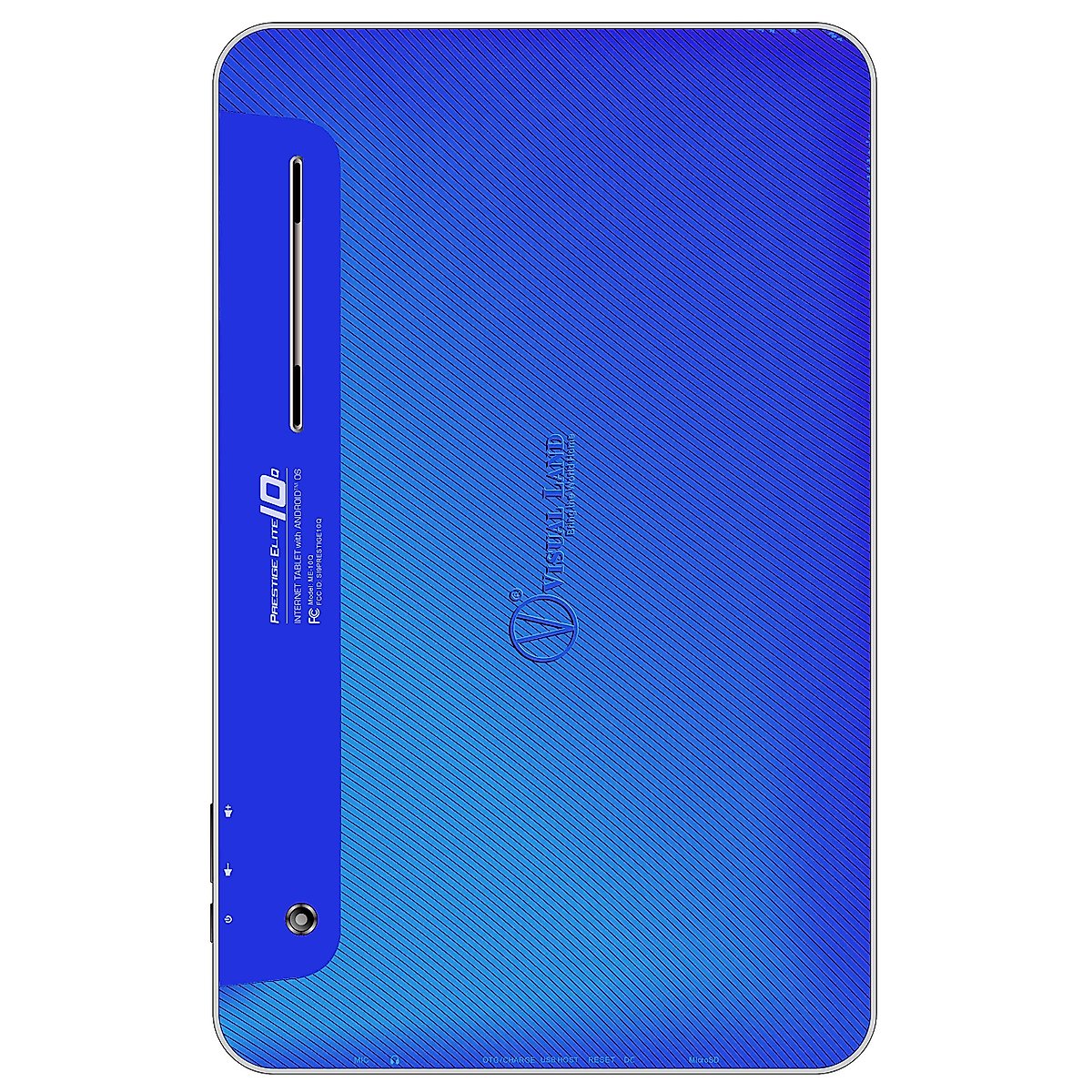 Visual Land Prestige Elite 10" Quad Core Tablet with KitKat 4.4, Google Play and Keyboard Bundle (Blue)