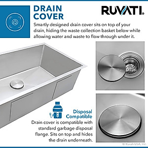 Ruvati 28-inch Undermount 16 Gauge Tight Radius Stainless Steel Kitchen Sink Single Bowl - RVH7250