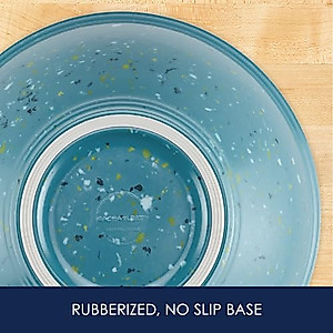 Rachael Ray Accessories Kitchen Pantryware Multi Purpose/Salad Serveware/Melamine Garbage Bowl, 4 Liters, Agave Blue