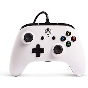 PowerA Enhanced Wired Controller for Xbox One - White, Gamepad, Wired Video Game Controller, Gaming Controller, Xbox One, Works with Xbox Series X|S