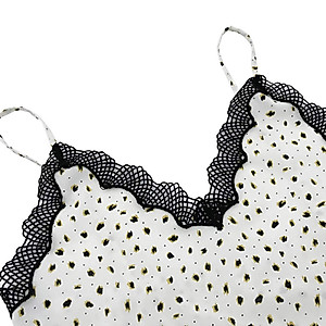 Padaleks Women's Sleeveless Camisole Cami Tank Top V Neck Lace Tops Casual Loose Flowy Shirts Blouses Clubwear