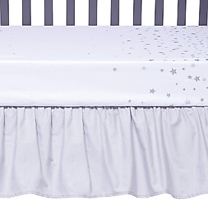 Trend Lab Sprinkle Stars 3 Piece Crib Bedding Set, Gender-Neutral Color Palette, Includes Quilt, Fitted Crib Sheet and Skirt