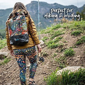 Fishe Wear Waterproof Dry Bag | Beach Backpack, Kayaking Equipment, Boating Must Haves | Camping, Kayak, Canoe Bags (Brookie)