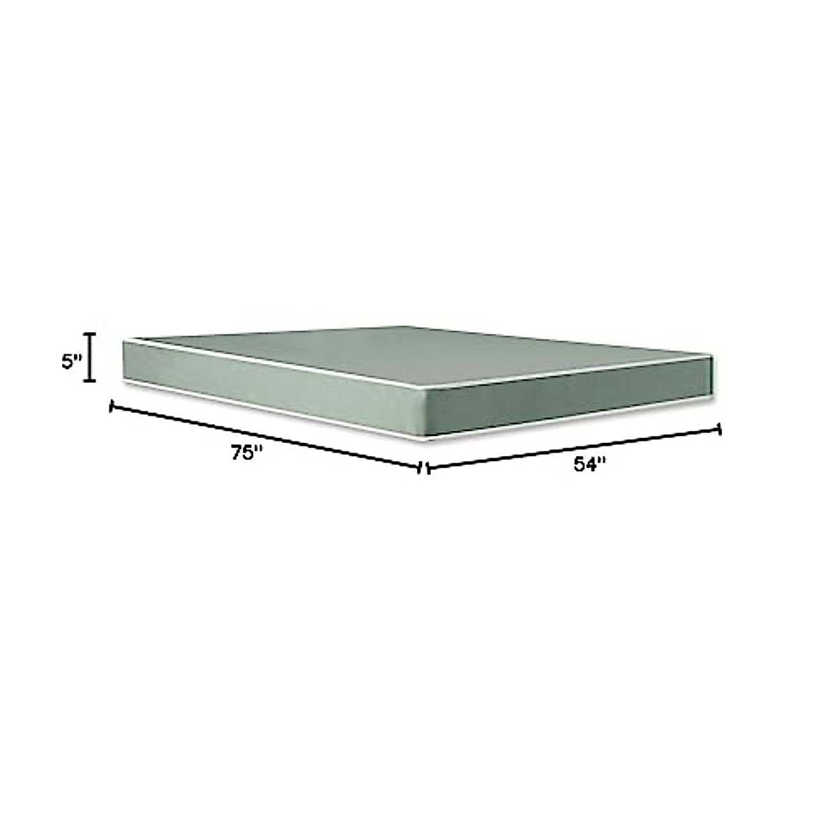 Nutan, 5-Inch Medium Firm Double Sided Tight top Foam Rolled Vinyl Mattress, Full