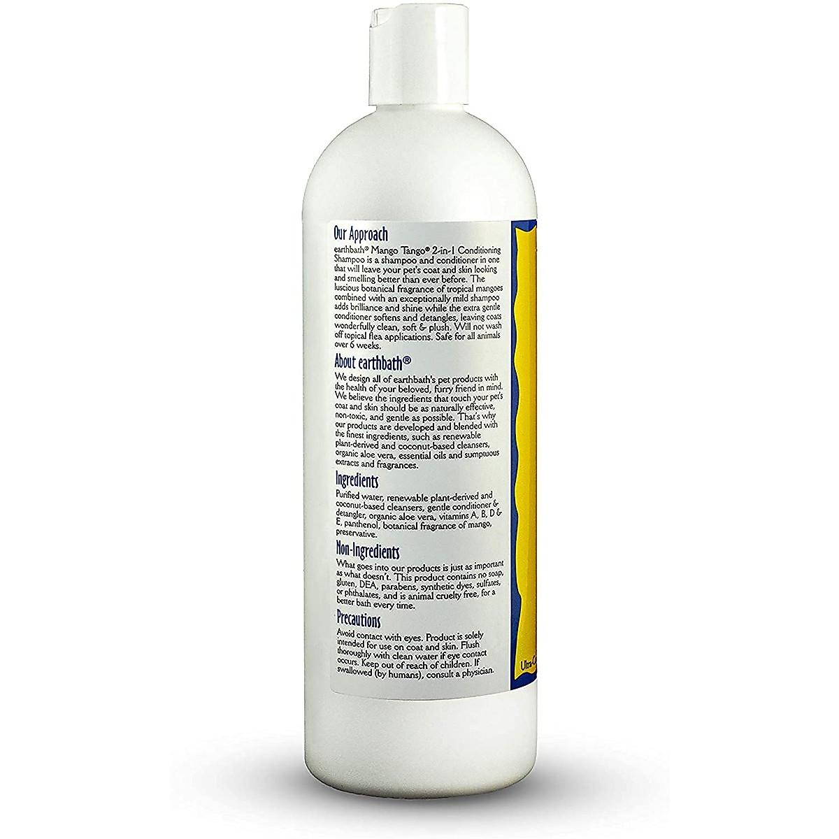 earthbath 2-in-1 Conditioning Shampoo for Pets, – Dog Shampoo and Conditioner, Conditions & Detangles, Made in USA – Mango Tango, 16oz (Pack of 2)