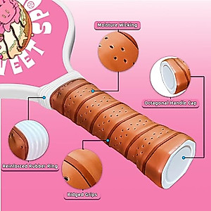 Xenia's Gifts Pickleball Paddle, Pickleball Racket with Ergonomic Designed Non-Slip Grip, Ideal for Beginners, Pros, and Kids (Pink, 2 Paddles)