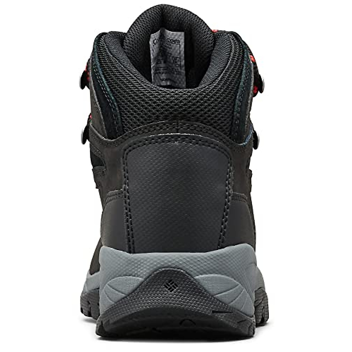 Columbia womens Newton Ridge Plus Waterproof Hiking Boot, Black/Poppy Red, 8 US