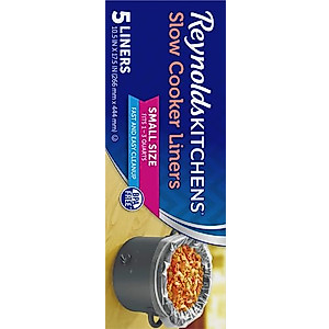Reynolds Kitchens Slow Cooker Liners, Small (Fits 1-3 Quarts), 5 Count