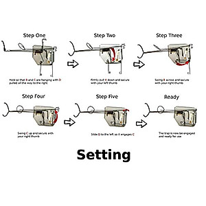 Gopher Trap (Pack of 2) LASSO TRAP Galvanized & Oil Hardened Steel//Super Cost-Effective, Reusable, & Durable Animal Trap Best in The Lawn, Yard, Garden, Farm, & All Outdoor Settings w/Manual