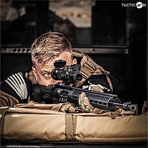 Tacticon Apex Falcon 1-6 x 24mm FFP LPVO Scope with Cantilever Mount | Combat Veteran Owned Company | Tactical Low Power Variable Optic with Illuminated Red Mil-Dot Reticle for Rifle