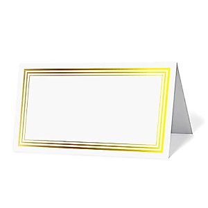 135 Pack place cards with Gold Foil Border Seating Place Cards for table setting table Weddings,Banquets,Dinner Parties,Name Cards