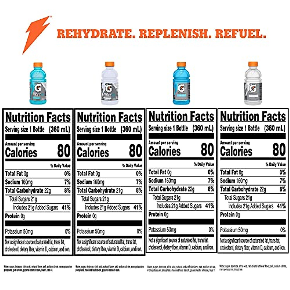 Gatorade Thirst Quencher, Frost Variety Pack, 12 Fl OZ (Pack of 24)