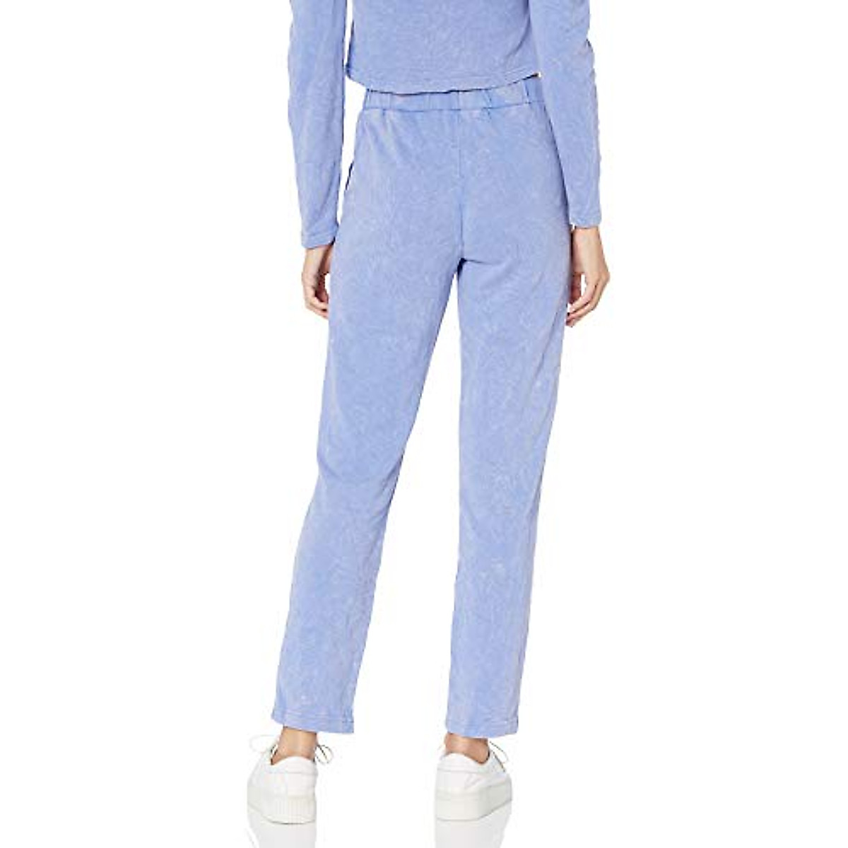 KENDALL + KYLIE Women's French Terry Jogger - Amazon Exclusive, Gaga Blue Mineral Wash, Large