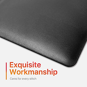WALNEW 13.5" Sleeve for 13.5 Inch Microsoft Surface Laptop 5/4/3/2/1(2022/2021/2019/2018/2017 Released) Protective Soft Sleeve Case Cover Bag with Safe Interior and Exterior Mouse Pad, Black