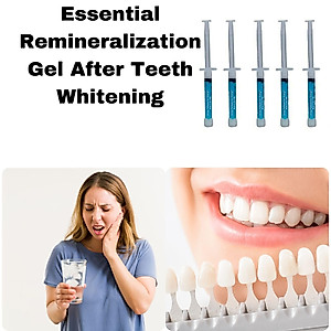 Remineralization Gel - 5 Syringes of Gel. Remineralizing and Reduces Teeth Sensitivity After Teeth Whitening Treatment