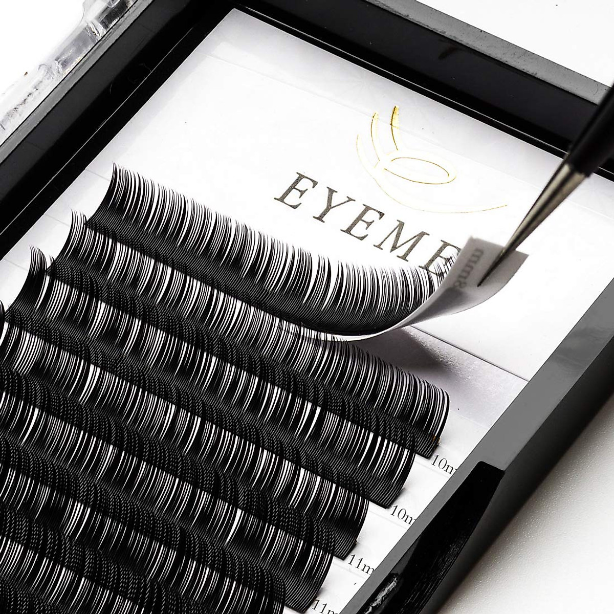Eyelash Extensions Individual Lashes 0.20mm C Curl 8-15mm Mink Eyelash Extension Supplies Lash Extensions Professional Salon Use Black False Lashes Mink Lashes Extensions by EYEMEI (0.20-C-MIXED)