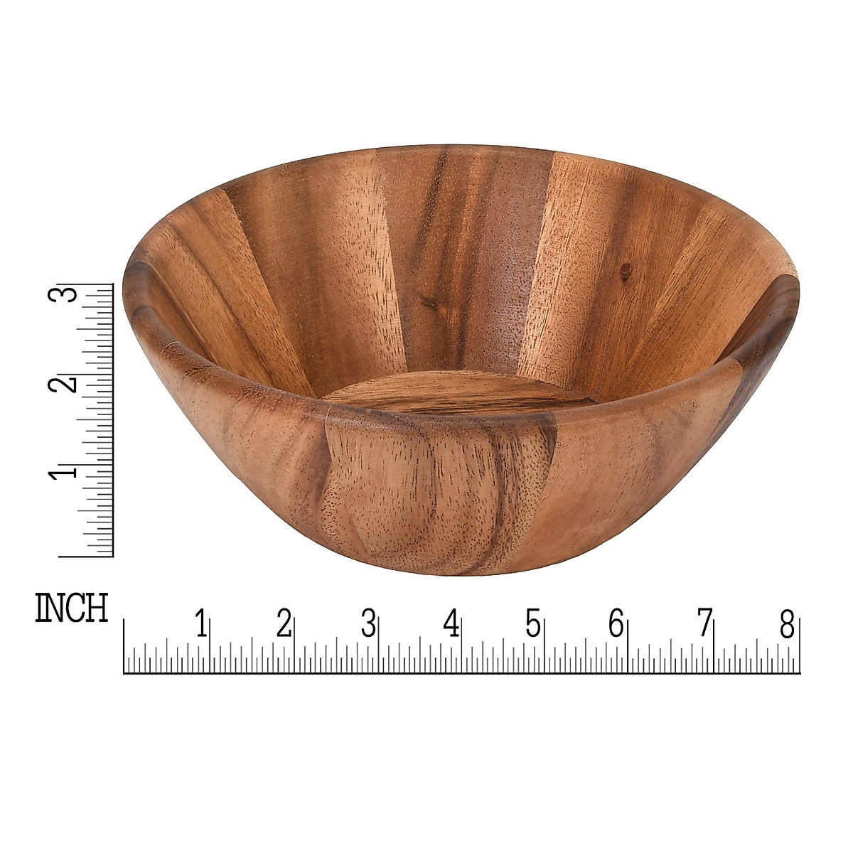 AeraVida Exotic Nature Handmade Large 8-inches Rain Tree Wooden Bowl | Large Wooden Salad Bowl | Handmade Wood Bowls | Handmade Wooden Bowl | Brown Wooden Bowl