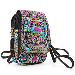 Vintage Travel Small Crossbody Bag for Women, Fashionable Cell Phone Purse Wrist-let Handbag