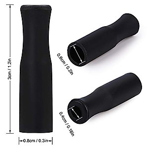 44Pcs Reusable Straws Tips, Silicone Straw Tips, Multi-color Food Grade Straws Tips Covers Only Fit for 1/4 Inch Wide(6MM Out diameter) Stainless Steel Straws by Accmor