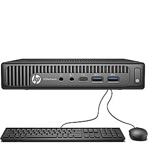 HP EliteDesk 800 G2 Mini Desktop PC Intel Core i5-6500T (3.20-3.40Ghz) 256GB SSD 16GB RAM WiFi + BT Dual DisplayPort + VGA, Win 10 PRO (Renewed)