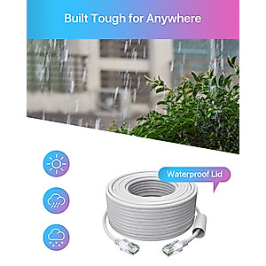 ZOSI Cat5e 150ft(45m) Ethernet Network Cable High Speed Network RJ45 Wire Cord for POE Security Cameras, PoE Switch, Internet Router, Laptop, Computer,Wireless IP Cameras