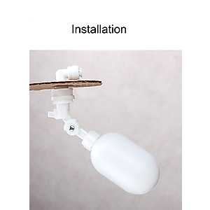 PureSec 3/8&1/4 inch RO Tubing Used Plastic Float Valve Shut Off Float Ball Float Switch to Auto-Fill Water Stock Tank,Bucket, Livestock Pool,Cattle Trough, Aquariums, Aquaculture, Water Reservoir