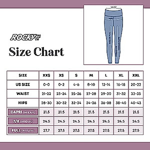 Rocky High Waisted Yoga Leggings, Workout Running Activewear Tummy Control Leggings for Women - Capri & Full Length Pants (25" Inseam 7/8 Dark Pink L)
