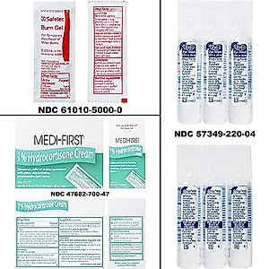 MFASCO - First Aid Kit - Complete Emergency Response Trauma Bag - for Natural Disasters - Red