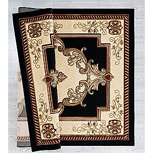 United Weavers of America Bristol Fallon Black Area Rug, 5'3" x 7'6"