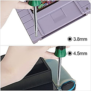 Kaisi Gamebit Screwdriver Set 3.8mm and 4.5mm Security Screwdriver Bit for Opening Nintendo, Sega Consoles and Game Cartridges
