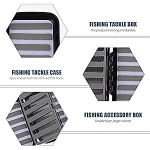 BESPORTBLE 1 Pc Tackle Box Fishing Tackle Organizer Utility Storage Container Fishing Lure Container Fishing Tackle Container Transparent Fish Tackle Storage Fishing Lure Hook Storage Supply