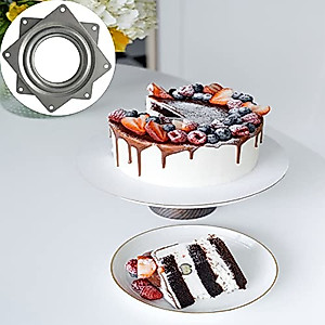 2 Pcs 4 Inch Susan Turntable Bearings Susan Turntable Lazy Susan Turntable Square Rotating Bearing Plate Lazy Susan Hardware Swivel Plate, for Swivel Plate,Corner Cabinet,Revolving Shelve in Kitchen