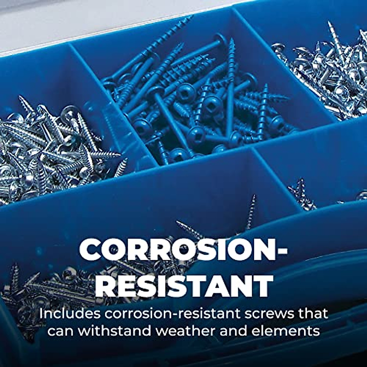 Kreg SK03 Pocket-Hole Screw Kit in 5 Sizes - Pocket Screw Kit for Kreg Joinery - Sturdy Wood Screws - Pocket-Hole Screws Perfect for Beginners - Set Screws Assortment Kit