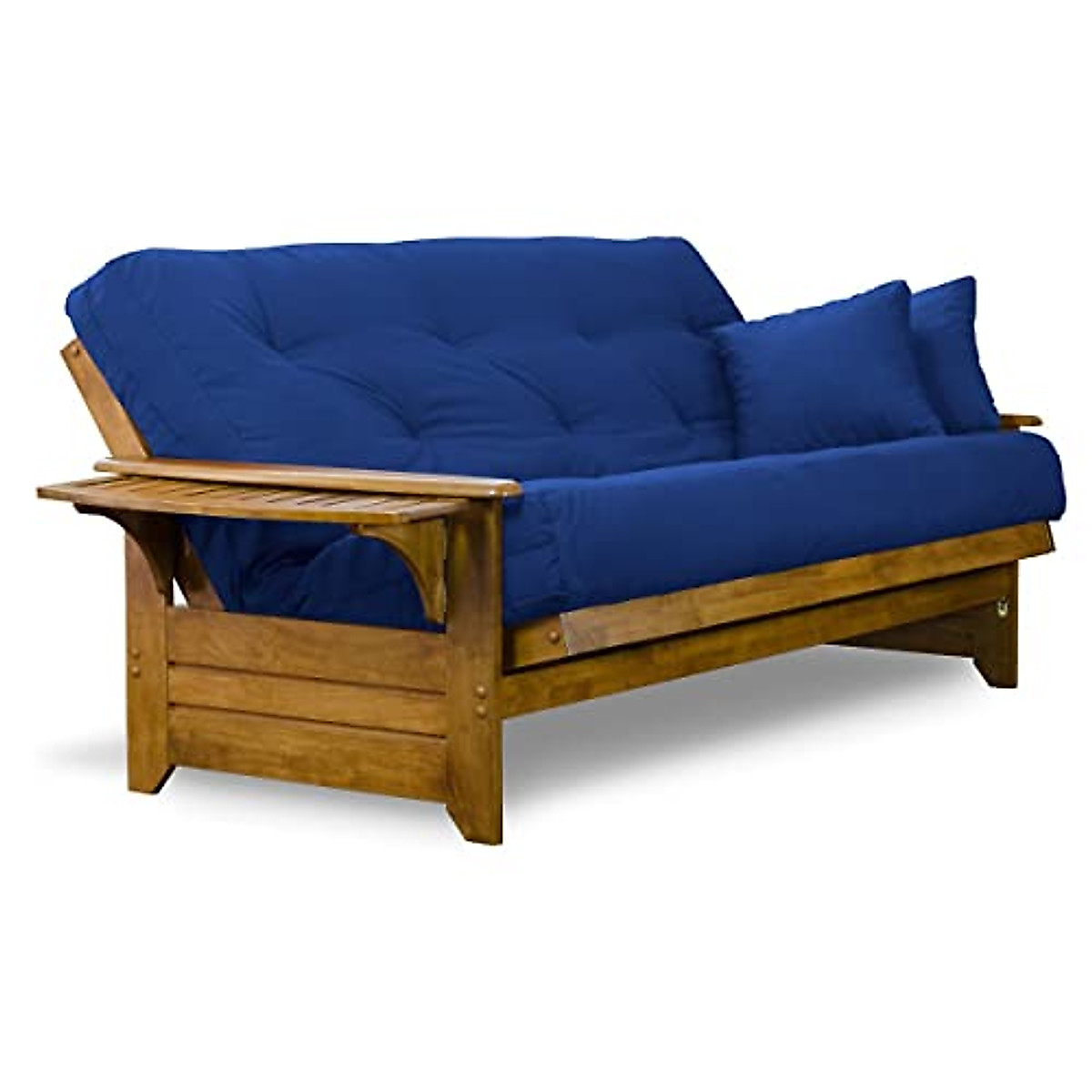 Brentwood Queen Size Wood Futon Frame with Storage Drawers