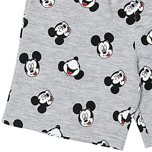 Disney Mickey Mouse Infant Baby Boys French Terry 3 Pack Shorts Grey/Black 18 Months