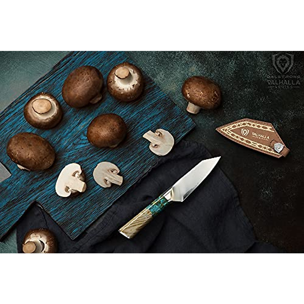 Dalstrong Paring Knife - 4 inch - Valhalla Series - 9CR18MOV HC Steel - Celestial Resin & Wood Handle - Professional Kitchen Knife - Razor Sharp - w/Leather Sheath