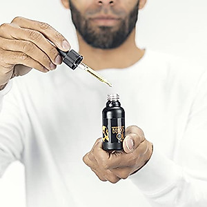 Yulaw Naturals Black Beard Brigade Premium Classic Beard Oil for Men - All Natural Ingredients Beard Growth Oil Conditioner - Softens & Strengthens Beard and Mustache - 30ml