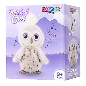 Dancing Owl Stuffed Live Animals Plush Toy - Interactive Toddler Toy - Singing Owl - Cute and Soft Stuffed Pets Alive Animal for Baby - Animated Stuffed Plush Live Pets Toy for Toddlers